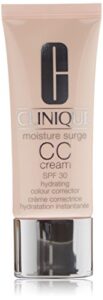 clinique moisture surge all skin types cc spf 30 hydrating colour corrector cream, light medium, 1.4 ounce