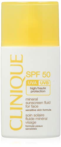 Clinique Spf 50 Mineral Sunscreen Fluid for Face, 1 Ounce