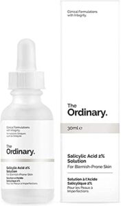 (1) the ordinary. salicylic acid 2% solution size 1oz