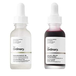 The Ordinary Peeling Solution And Hyaluronic Face Serum! AHA 30% + BHA 2% Peeling Solution! Hyaluronic Acid 2% + B5! Help Fight Visible Blemishes And Improve The Look Of Skin Texture & Radiance!