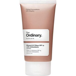 the ordinary mineral uv filters spf 15 with antioxidants