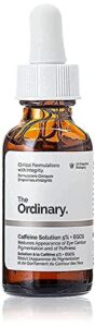 the ordinary caffeine solution 5% + egcg (30ml): reduces appearance of eye contour pigmentation and puffiness