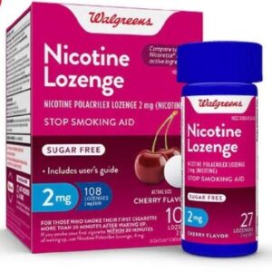 Walgreens Nicotine Lozenges 2mg, Cherry, 108 ea