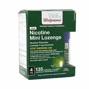 walgreens nicotine 4mg mint mini-lozenges, 135 ea