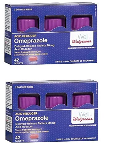 Walgreens Omeprazole 20Mg Tablets 84 Count (2 Packs of 42 Each)