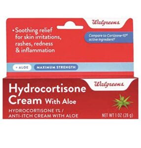 walgreens hydrocortisone with aloe cream 1% maximun strength