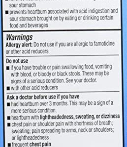 Amazon Basic Care Maximum Strength Famotidine Tablets 20 mg, Acid Reducer for Heartburn Relief, 200 Count ( pack of 1)