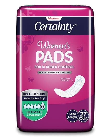 Walgreens Certainty Women's Bladder Control Pads 27.0ea