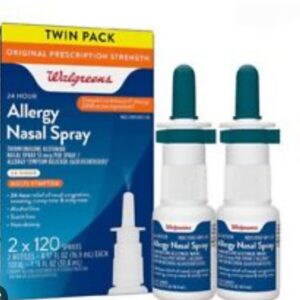 Walgreens 24 Hour Allergy Nasal Spray, Twin Pack, 2X120 Sprays