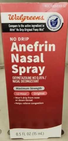 Walgreens No Drip Afrin Nasal Spray