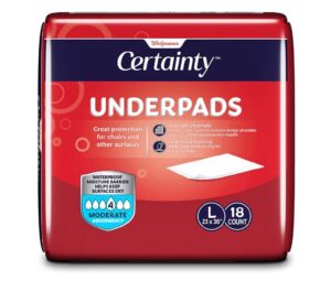 walgreens certainty underpads large 18 ea (2)