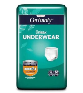 walgreens certainty underwear for men and women 28ct xl moderate