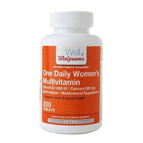 Walgreens One Daily Women's Multivitamin Vitamin D & Calcium Tablets, 200 ea