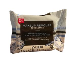 hypoallergenic makeup remover towelettes, 25 ct