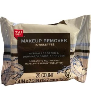 Hypoallergenic Makeup Remover Towelettes, 25 ct