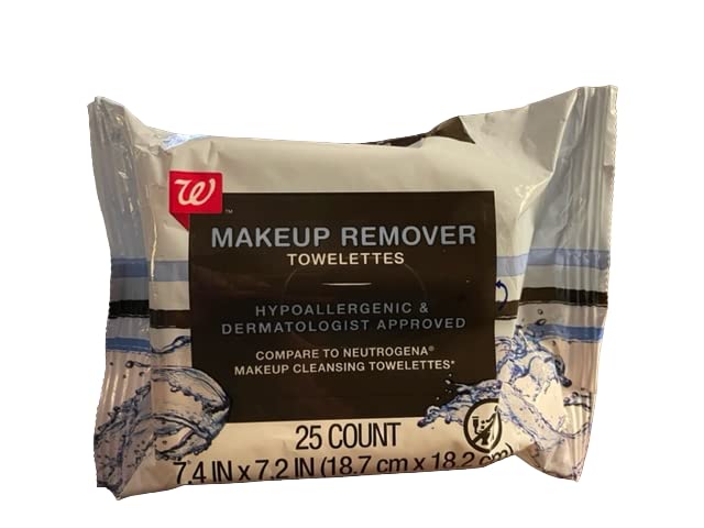 Hypoallergenic Makeup Remover Towelettes, 25 ct