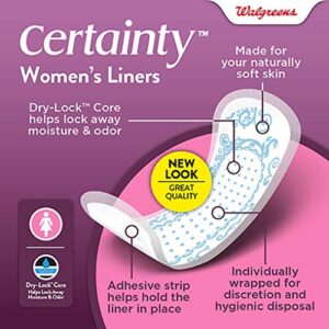 Walgreens Certainty Women's Liners, Very Light Absorbency, Ultimate Length 40 ea (2)