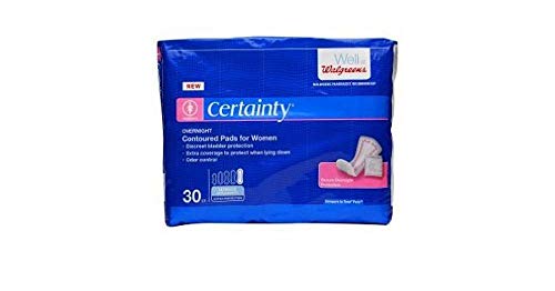 Walgreens Certainty Pads for Women, Overnight Absorption, 30 ea