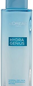 L'Oreal Paris Skincare Hydra Genius Daily Liquid Care Oil-Free Face Moisturizer for Normal to Dry Skin, Hyaluronic Acid Moisturizer for Face with Aloe Water and Hyaluronic Acid, 3.04 fl. oz.