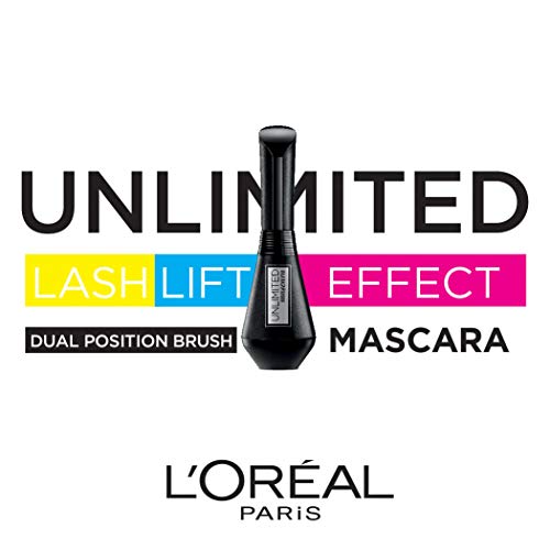 L'Oreal Paris Makeup Unlimited Lash Lifting and Lengthening Washable Mascara, Black Brown