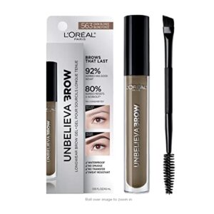 l’oreal paris unbelieva-brow longwear waterproof tinted brow gel, dark blonde