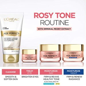 L’Oreal Paris Skincare Age Perfect Rosy Tone Face Moisturizer for Visibly Younger Looking Skin, Anti-Aging Day Cream, 1.7 oz, Packaging May Vary