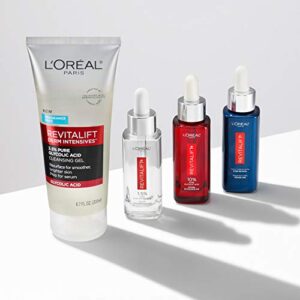 L'Oreal Paris Revitalift 3.5% Pure Glycolic Acid Cleansing Gel wth Salicylic Acid, Resurface for Smoother Brighter Skin, 6.7 fl oz