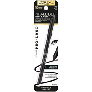 L'Oreal Paris Cosmetics Infallible Pro-Last Waterproof Pencil Eyeliner, Black, 0.042 Ounce,1 Count