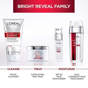 L'Oreal Paris Skincare Revitalift Bright Reveal Facial Cleanser with Glycolic Acid, Anti-Aging Daily Face Cleanser to Exfoliate Dullness and Brighten Skin, 5 Fl Oz (Pack of 2)