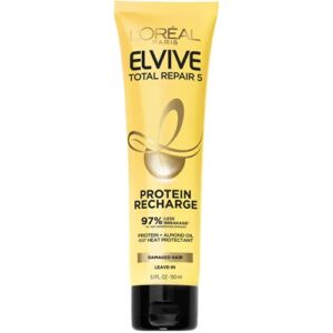 l’oreal paris elvive total repair 5 protein recharge leave in conditioner treatment and heat protectant, 5.1 ounce