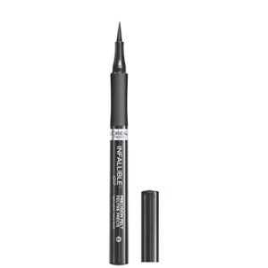 l’oreal paris l’oreal paris makeup infallible grip precision felt eyeliner, smudge resistant, long lasting waterproof eyeliner, grey, grey, 0.03 fl oz