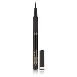 L'Oreal Paris Makeup Infallible Super Slim Long-Lasting Liquid Eyeliner, Ultra-Fine Felt Tip, Quick Drying Formula, Glides on Smoothly, Black, Pack of 1