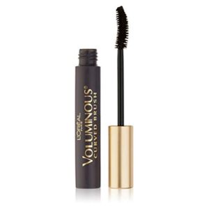 l’oreal paris makeup voluminous mascara original, curved brush lifts & builds lashes up to 5x volume, clump free, smudge free, black, 0.28 fl oz