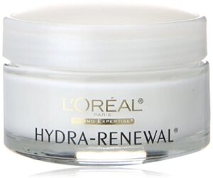 l’oreal paris skincare hydra-renewal face moisturizer with pro-vitamin b5 for dry sensitive skin, all-day hydration, 1.7 oz