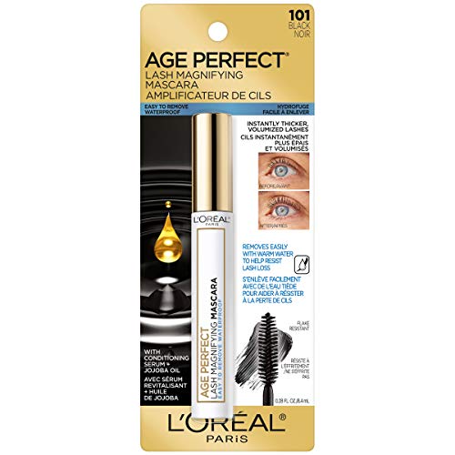 L'Oreal Paris Age Perfect Lash Magnifying Mascara, WATERPROOF Black, 0.28 Ounces