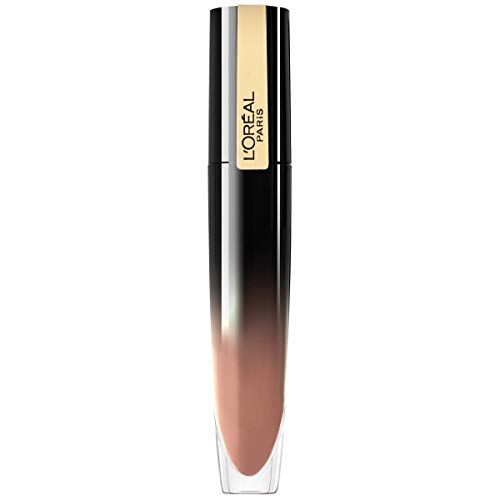 L'Oreal Paris Makeup Brilliant Signature Shiny Lip Stain, High Impact Glossy/Shiny Finish with a Lightweight Feel, Be Determined,  0.21 fl. oz.