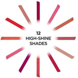 L'Oreal Paris Makeup Brilliant Signature Shiny Lip Stain, High Impact Glossy/Shiny Finish with a Lightweight Feel, Be Determined,  0.21 fl. oz.