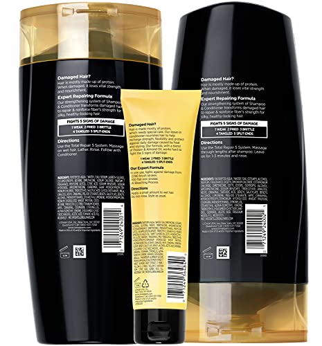 L'Oreal Paris Elvive TR5 Repairing Shampoo, Conditioner and Protein Recharge, Total Repair 5, 1 Count