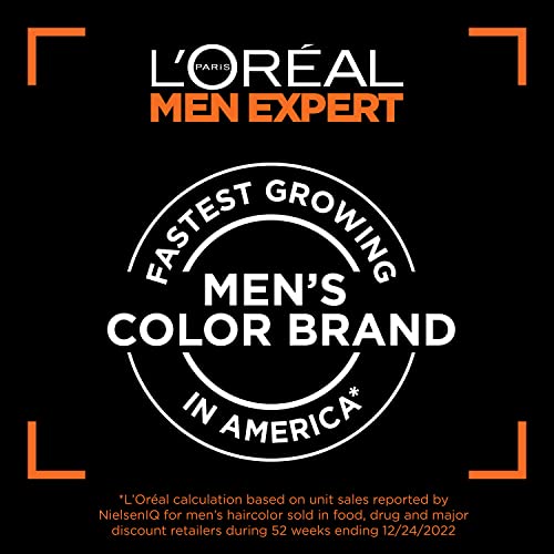 L’Oreal Paris Men Expert One Twist Mess Free Permanent Hair Color, Mens Hair Dye to Cover Grays, Easy No Mix Ammonia Free Application, Light Brown 06, 1 Application Kit