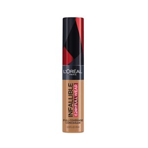 l’oreal paris makeup infallible full wear waterproof matte concealer, honey