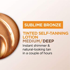 L'Oreal Paris Skincare Sublime Bronze Tinted Self-Tanning Lotion, Sunless tanning lotion, 2 count