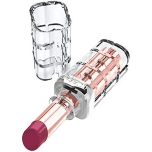 L'Oreal Paris Makeup Colour Riche Plump and Shine Lipstick, for Glossy, Radiant, Visibly Fuller Lips with an All-Day Moisturized Feel, Wild Fig Plump, 0.1 oz.