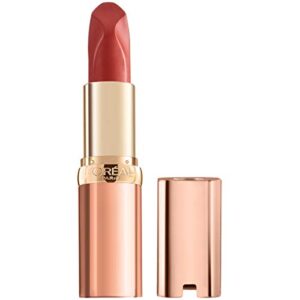 l’oreal paris makeup les nus by colour riche lipstick, bold & intense nudes, rich saturated color with pure caring oils, nu irreverent, 0.13 oz