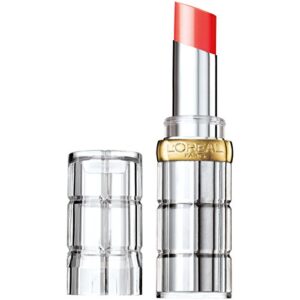 l’oreal paris makeup colour riche shine lipstick, luminous coral, 0.1 oz.