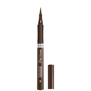 l’oreal paris l’oreal paris makeup infallible grip precision felt eyeliner, smudge resistant, long lasting waterproof eyeliner, brown, brown, 0.03 fl oz