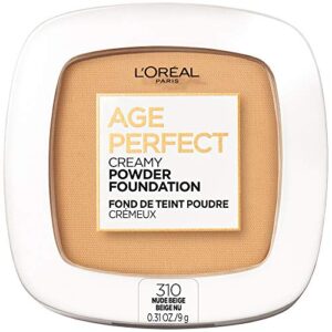 l’oreal paris age perfect creamy powder foundation compact, 310 nude beige, 0.31 ounce