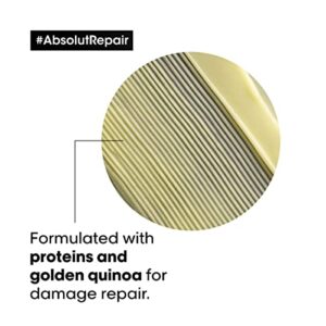 L'Oreal Professionnel Absolut Repair Golden Mask | Repairs Damage & Provides Shine | With Quinoa & Proteins | For Fine to Medium, Dry, & Damaged Hair | 8.5 Fl. Oz.