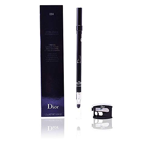 Christian Dior Waterproof Eyeliner Long-Wear Eyeliner Pencil With Blending Tip And Sharpener, Trinidad Black No.094