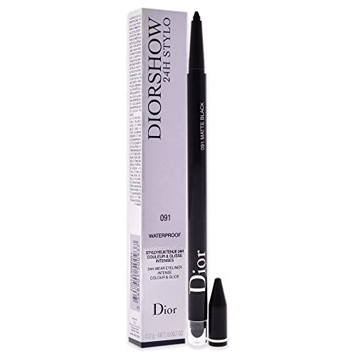 Christian Dior Diorshow 24H Stylo Waterproof Eyeliner - 091 Matte Black Women 0.01 oz