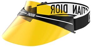 dior diorclub1 visor black white/yellow one size fits all unisex sunglasses